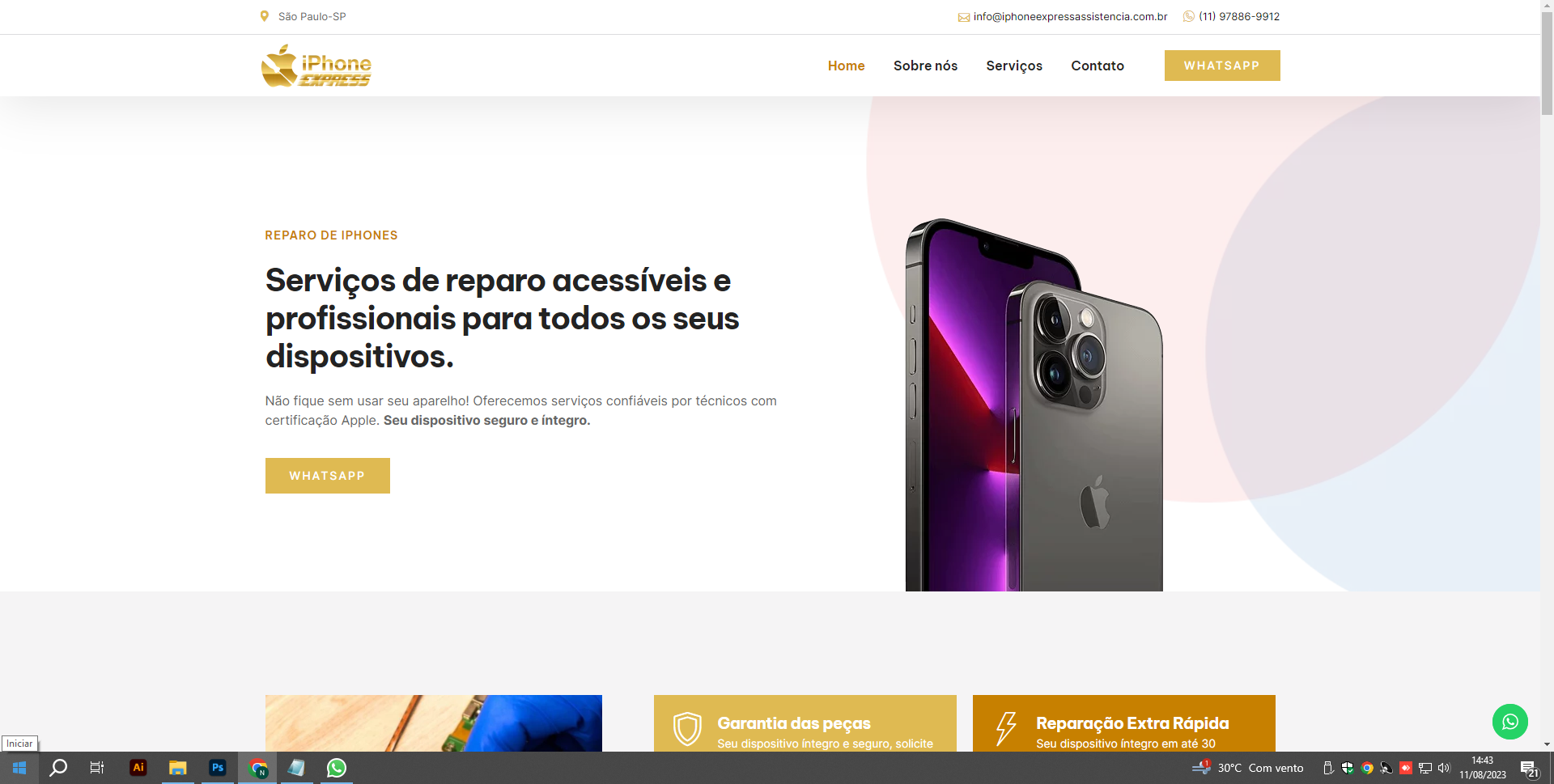iPhone Express • NTN • Desenvolvedor • Portfólio